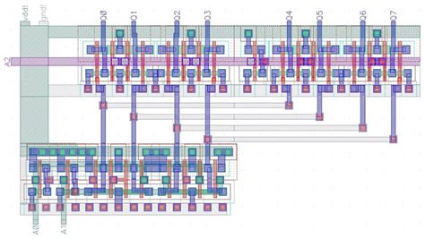 Layout Of 3 To 8 Line Decoder The First Version Download Scientific