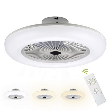Ventilador de techo para cocina baño con mando a distancia lámpara de