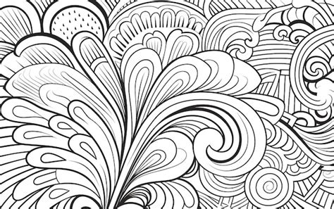 Premium Photo Bohemian Mindful Patterns Coloring Page Black And White