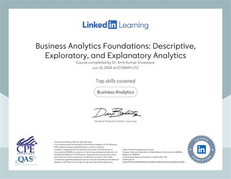 Dr Amit Kumar Srivastava On Linkedin Certificate Of Completion