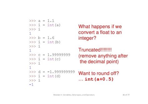 Lecture 4 Variables Data Types And Operators