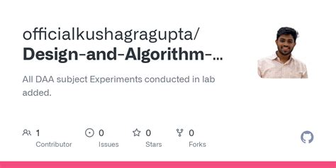 Github Officialkushagraguptadesign And Algorithm Analysis