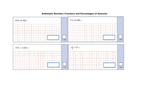 Arithmetic Practice Year 6 Teaching Resources