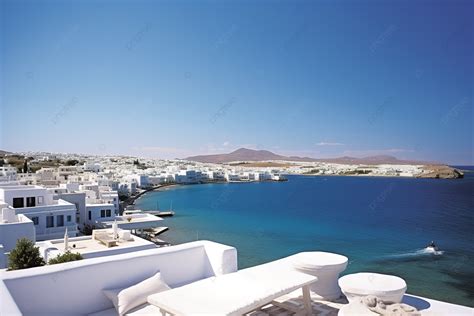 미코노스 해변 보기 미코노스 그리스 그리스 미코노스 바다 배경 일러스트 및 사진 무료 다운로드 Pngtree