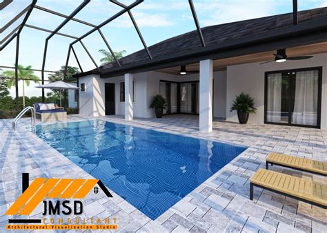 Swimming Pool Visualization Rendering Services