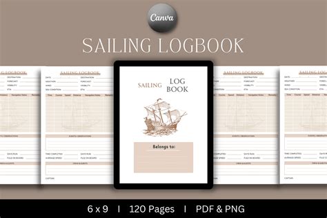 Sailing Logbook Kdp Interior Graphic By Kdpish · Creative Fabrica