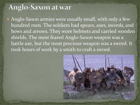 Ppt The Anglo Saxons History And Life In Britain Powerpoint