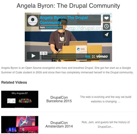 Video Embed Field Drupal Org