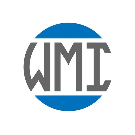 Wmi Letter Logo Design On White Background Wmi Creative Initials