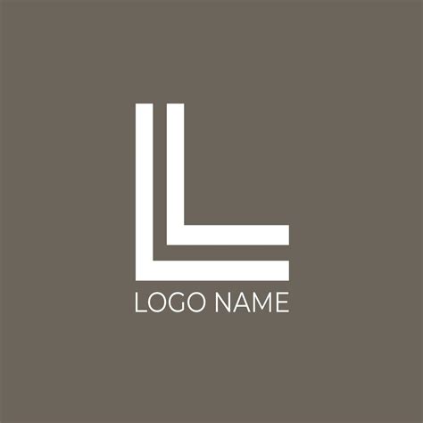 L Initials Monogram Modern Minimalis Pro Vector 11086707 Vector Art At Vecteezy