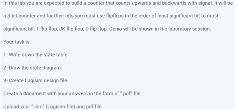 In This Lab You Are Expected To Build A Counter That Chegg