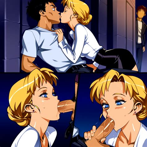 Rule 34 Ai Generated Blonde Hair Blowjob Blue Eyes Blush Clothed Cute