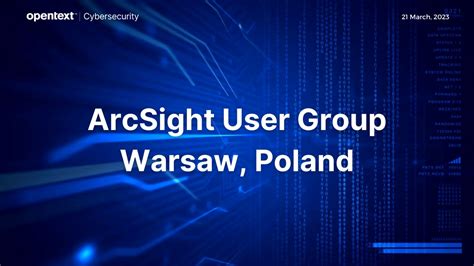 Opentext Cybersecurity On Linkedin Arcsight User Group Warsaw