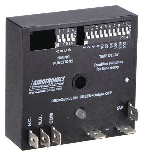 Airotronics Surface Mounted 120v Ac Multi Function Encapsulated Timing Relay 21ew77
