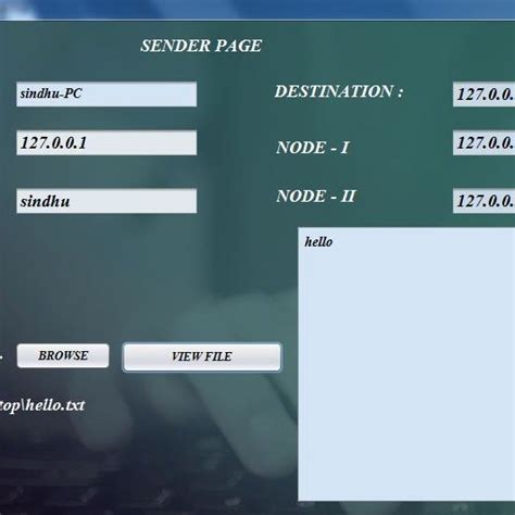 Interface For The Sender Download Scientific Diagram