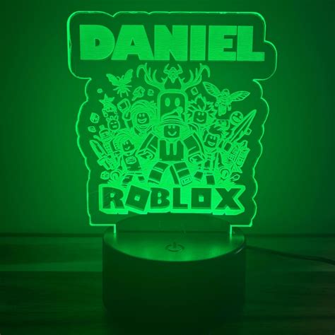 Roblox Lamp Custom Name Etsy
