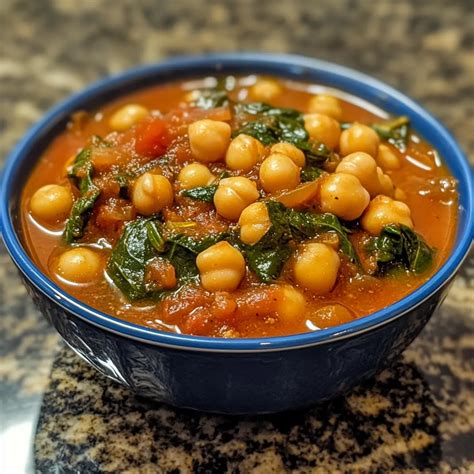 Easy Mediterranean Spinach Chickpea Stew That Warms Your Soul