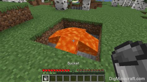 Lava Bucket Minecraft