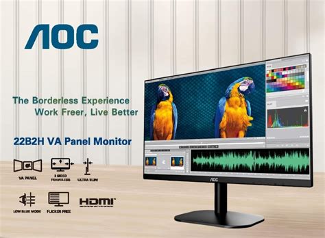 AOC 22 Inch Boardeless Monitor 22B2HM Pragyaz