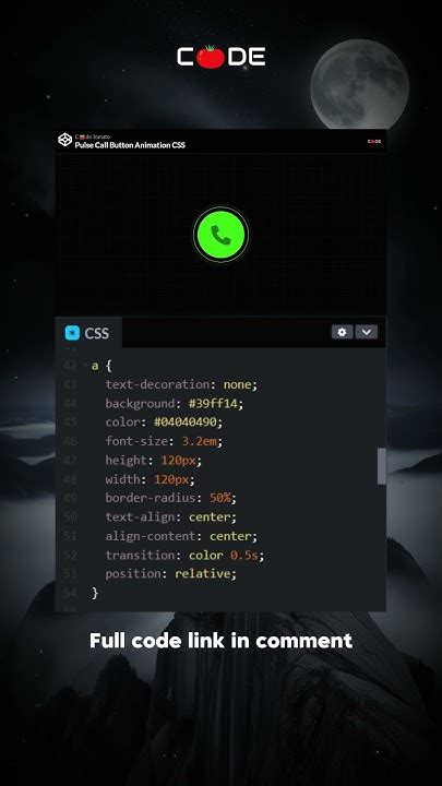 Pulse Call Button Animation Css Css Html Codetomato Youtube