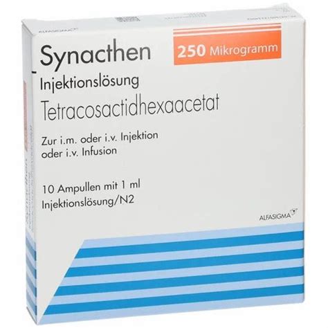 250mg Synacthen Tetracosactide Acetate Injection At ₹ 2900 Box