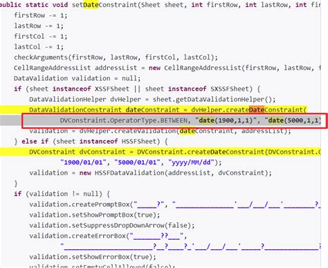 Poi设置日期类型时间约束createdateconstraint不生效了 Csdn博客