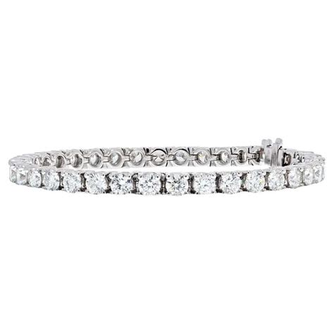 Round Cut Diamond Gold Tennis Bracelet For Sale At 1stdibs