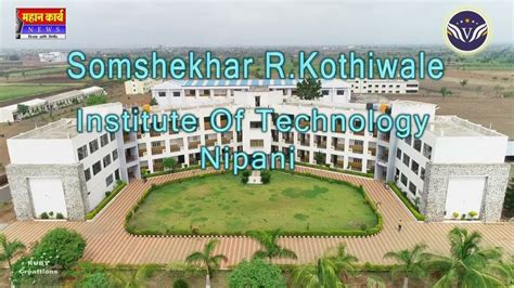 Advt Somshekhar R Kothiwale Institute Of Technology Nipani Youtube