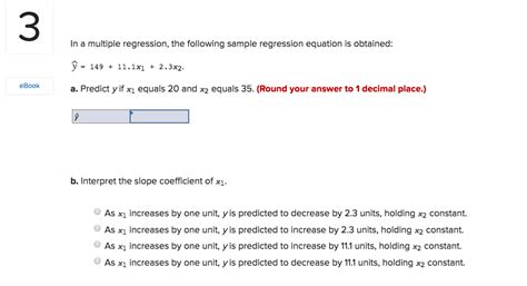 solved 3 in a multiple regression the following sample