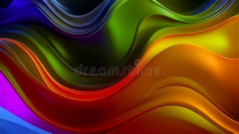 Fluid Dynamics In Vibrant Colors And Smooth Wave Patterns Stock Video Video Of Gradient