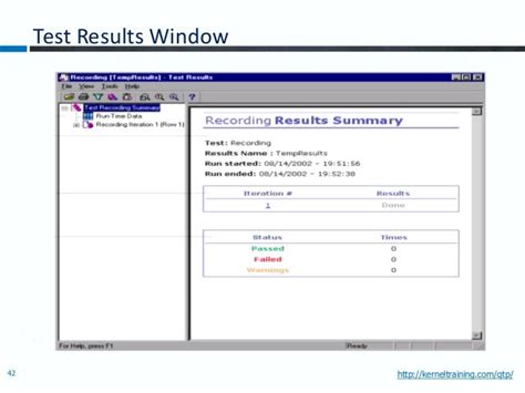 hp qtp quick test professional basics online training ppt