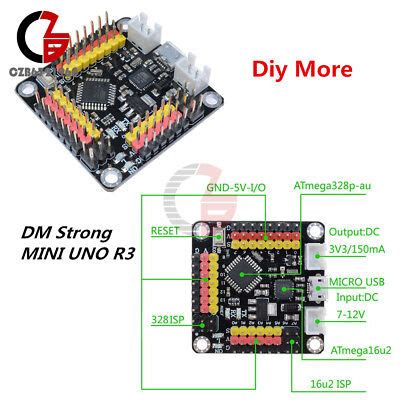 Composants électroniques Arduino Uno R3 mini micro USB ATmega 328P