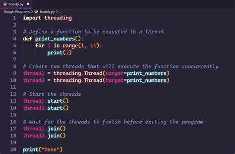 Write A Python Program To Create A Threads