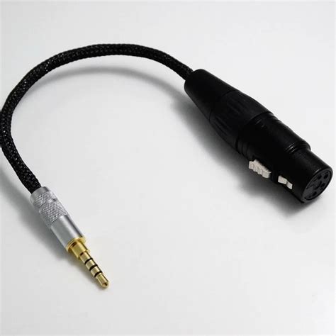 10cm 35mm Trrs Balanced To 4 Pin Xlr Balanced Female Headphone Audio