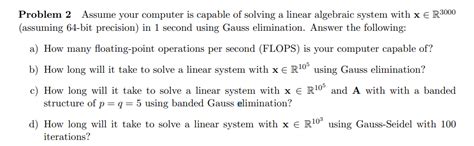 solved problem 2 assume your computer is capable of solving