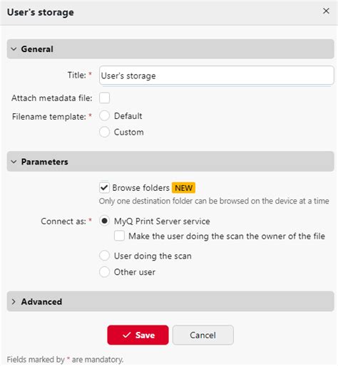Scan To Users Storage