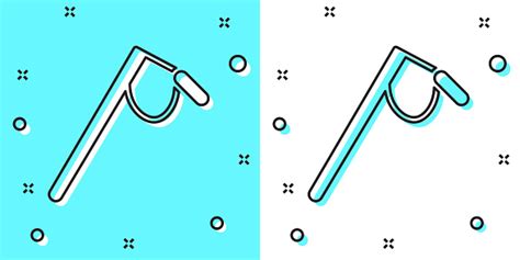 녹색과 흰색 배경에 격리 된 검은 줄 마이크 아이콘 공기 라디오 마이크 마이크에 스피커 기호입니다 임의동적 모양 벡터