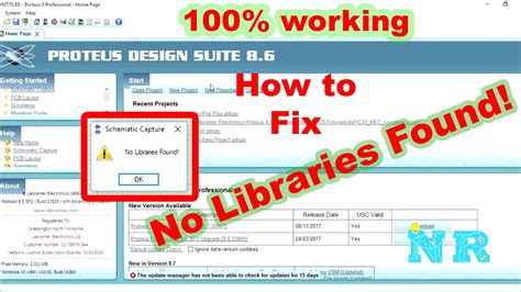 How To Fix No Libraries Found No Components In Proteus 8 Professional Khmer Subtitle Youtube