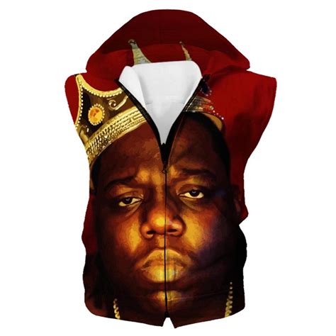 King Biggie Hoodie Notorious Smalls Pullover Red Hoodie Anime Hoodie Shop