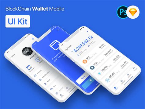 BlockChain Wallet Moblie APP UI Kit Behance