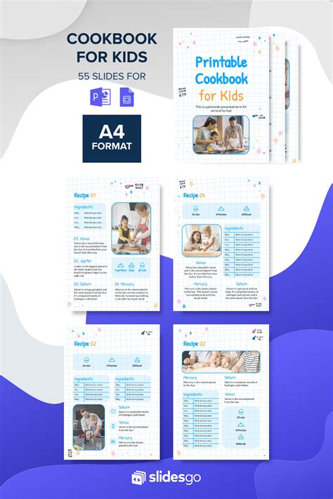 Google Slides Cookbook Template Printable And Enjoyable Learning