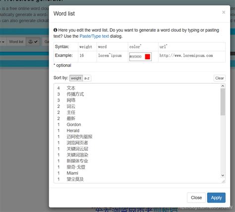 一款【免费简单好用性能强大】的词云wordcloud制作工具（含详细介绍）自动生成词云 Csdn博客