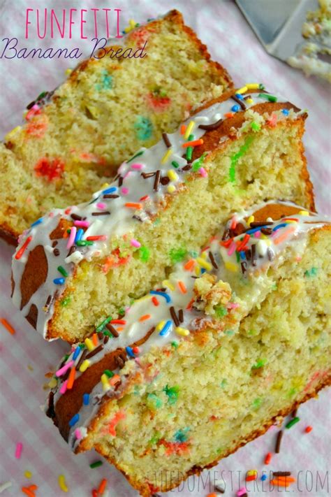 Funfetti Banana Bread Funfetti Week The Domestic Rebel