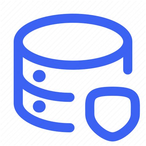 Database Data Server Storage Network Protection Shield Icon Download On Iconfinder
