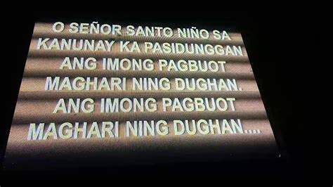 O Señor Santo Niño Lyrics Youtube