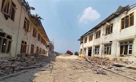 ဆီဆိုင်မြို့နယ်၌ စစ်တပ်ဗုံးကြဲ၊ ကိုရင် ၂ ပါး ဒဏ်ရာရပြီး ဘုန်းကြီးကျောင်း ပျက်စီး