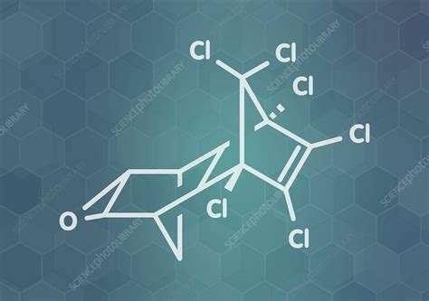 Dieldrin Pesticide Molecule Illustration Stock Image F0305452