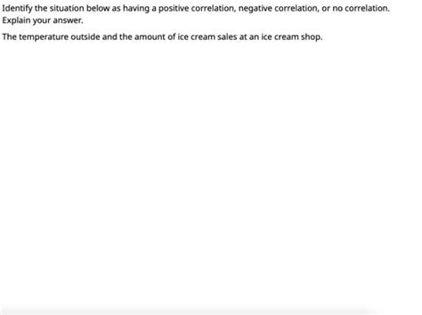 Solved Identify The Situation Below As Having A Positive Chegg