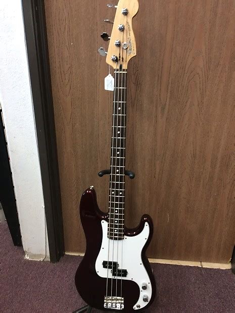 Fender Precision Bass Maroon Reverb