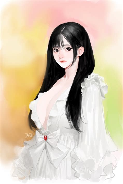 야콥 작가 아트머그 감미로운 반실사 일러스트 당일 러프 오마카세